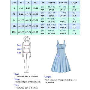 Retro Dresses for Women Vintage 1950s Dresses Floral A-Line Swing Midi Sun Dresses Women Summer Strawberry X-Large