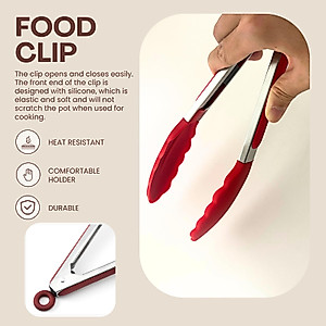 Barbecue Tool Set, Cooking Utensil Set of 3 pcs, Silicone Brush, Silicone Clip, Stainless Steel Scissor, for Outdoor BBQ, Home Cooking, Home Baking