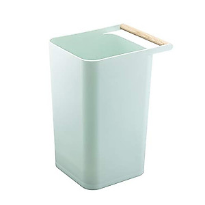 Yamazaki Home Como Plastic | Trash Can, One Size, Blue