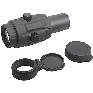 Vector Optics Rubber Armored 3X Magnifier Holographic Red Dot Sight Scope Flip to Side QD Weaver Mount Color Black