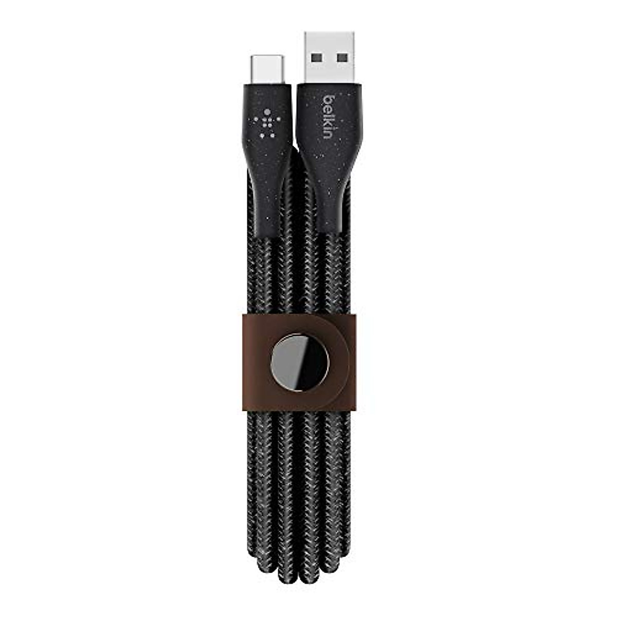 Belkin DuraTek Plus USB-C to USB-A Cable with Strap (Ultra-Strong USB to USB-C Cable/USB Type-C), Black, 6'/1.8m