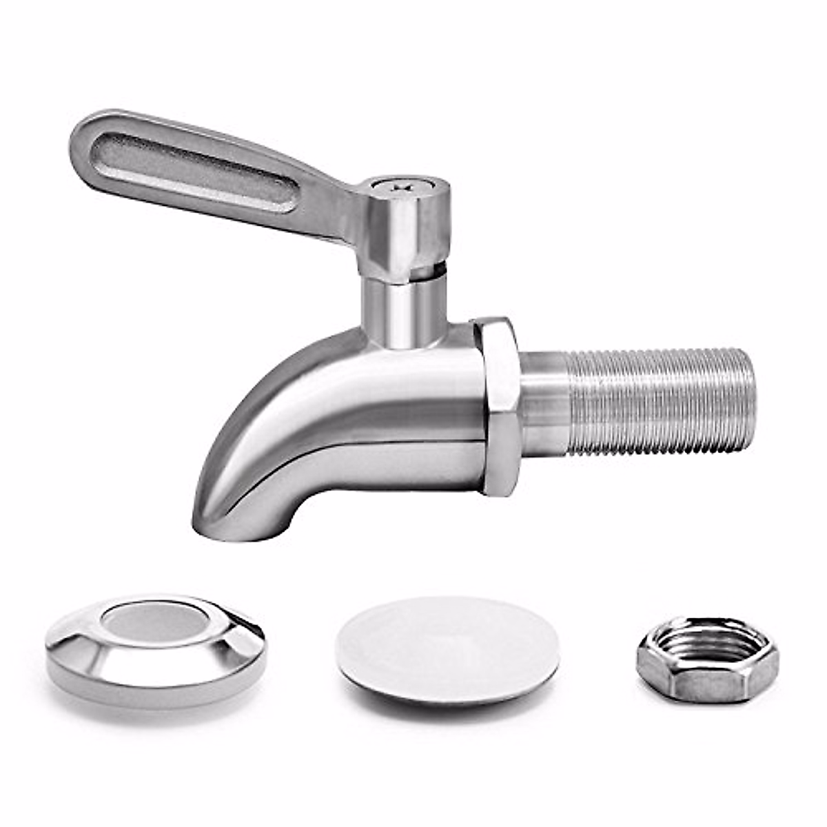 ProMaker Stainless Steel Beverage Dispenser Replacement Faucet Tap Spigot for Homebrew Barrel Fermenter Wine Beer Beverage Juice Dispenser Spigot (Beverage Dispenser)