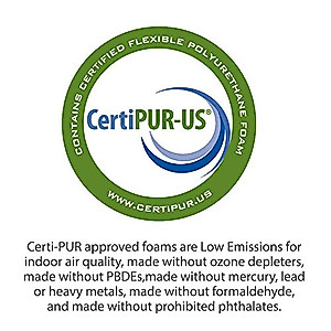 Foamma 5" x 28" x 75" Mattress for RV with Water Resistant Organic Cotton Cover, Firm High Density Foam, USA Made, CertiPUR-US Certified Foam