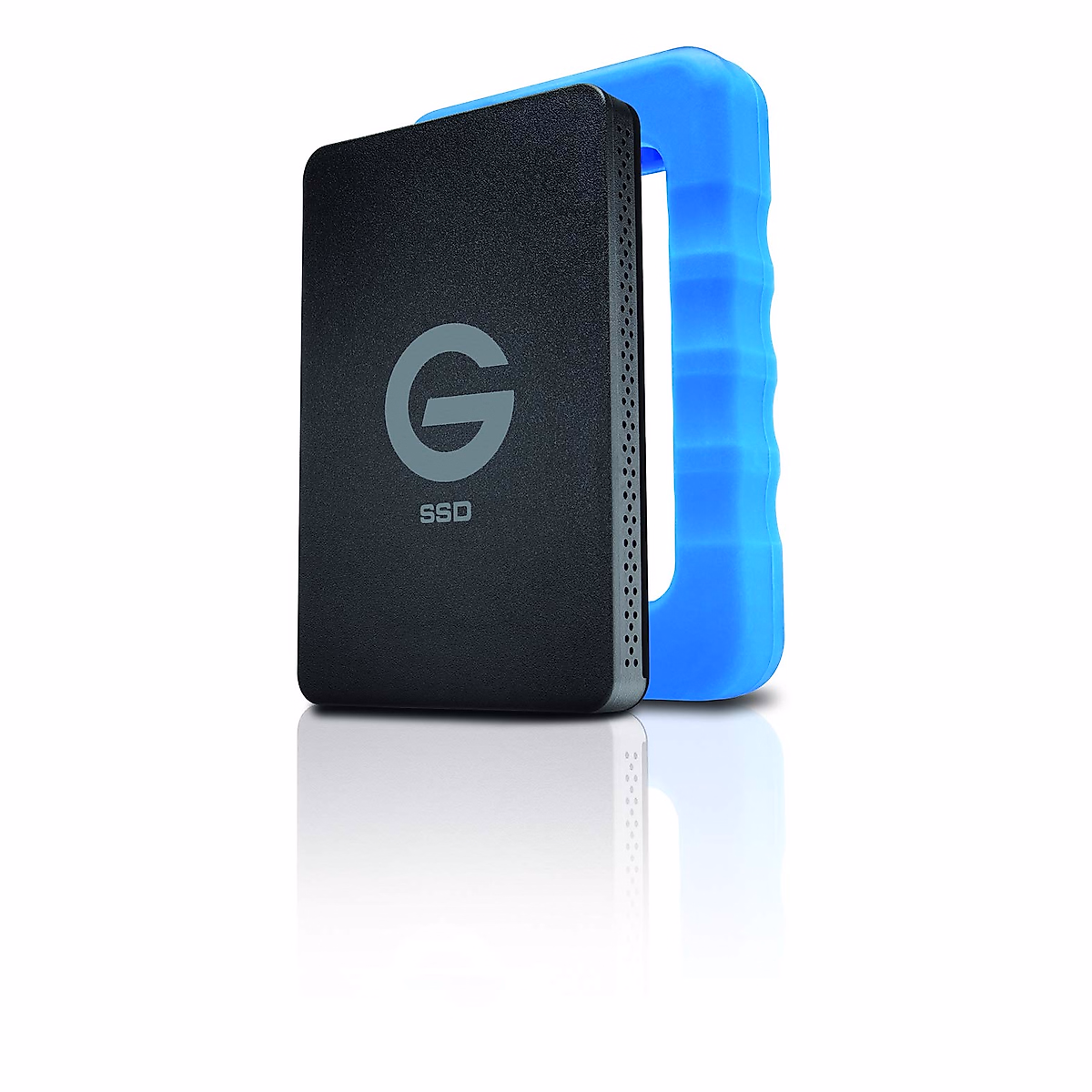 G-Technology 1TB G-DRIVE ev RaW SSD Portable External Storage with Removable Protective Rubber Bumper - USB 3.0 - 0G04759-1