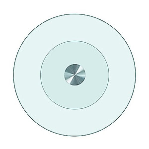 BBAUER Lazy Susan Turntable for Table, Transparent Table Turntable, Round Glass Dining Table Top, for Dining, Restaurant Table and Lazy Susan