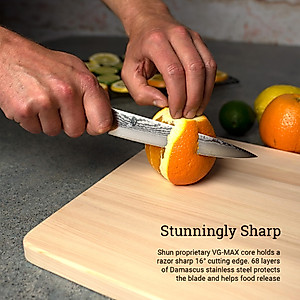 Shun Cutlery Classic Utility Knife 6", Narrow, Straight-Bladed Kitchen Knife Perfect for Precise Cuts, Ideal for Preparing Sandwiches or Trimming Small Vegetables, Handcrafted Japanese Knife