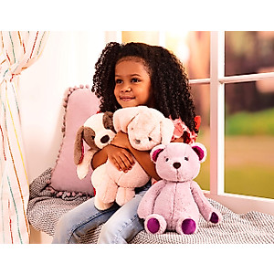 B. toys- B. softies-12" Plush Dog - Huggable Dog Stuffed Animal Toy – Soft & Cuddly Plush Puppy – Washable – Babies, Toddlers, Kids- Happy Hues- Cupcake Pup- 0 Months +