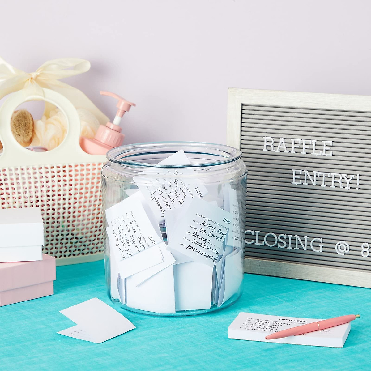 Juvale 2000 Raffle Ticket Sheets, Blank Entry Forms for Contests, School Events (White, 20 Pads)