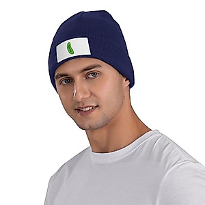 Pickle Slut Logo Knitted Hat Woolen Hat Warm Fashion Outdoors Caps Unisex Navy Blue