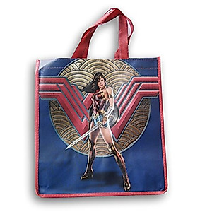 Wonder Woman Large Tote Bag (Red and Blue) - 12.5 x 13 Inch