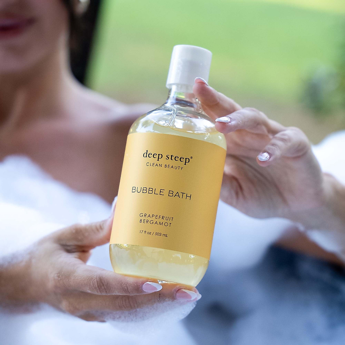 Deep Steep Bubble Bath, 17 Ounce (Pack of 2) (Grapefruit Bergamot)