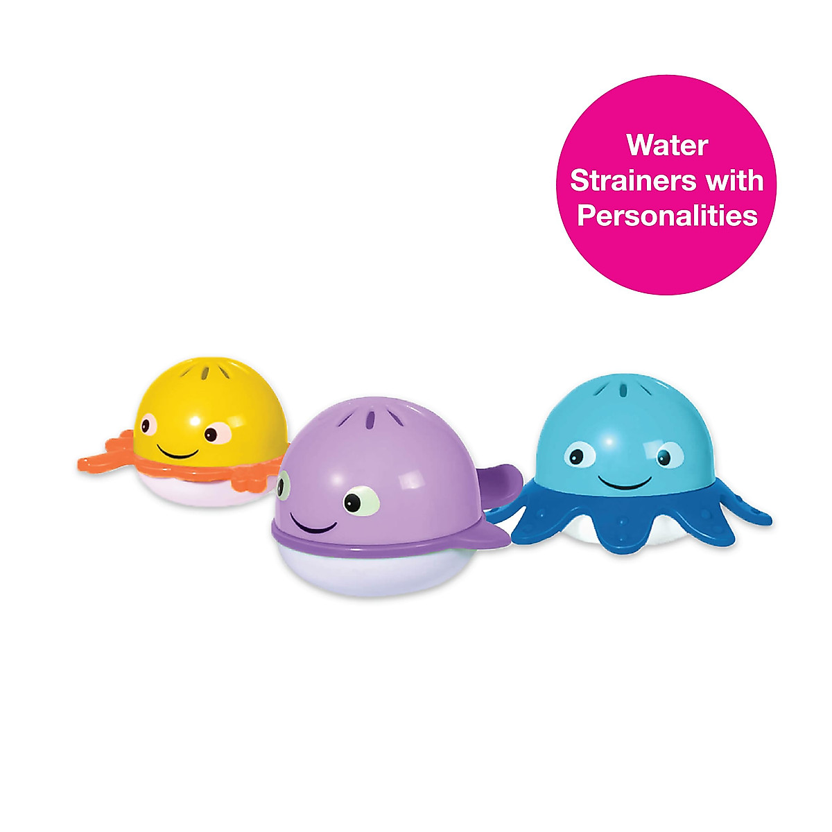 Edushape Bath Pals 3 Pack Toddler Bath Tub Bathtime Pool Water Toys for 18 Months Above
