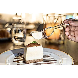 POSATE Heavy Weight Plastic Forks, Clear Disposable, 100 Count