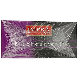 Impra Blackcurrant Pure Ceylon Tea Bags (100 Enveloped Tea Bags)