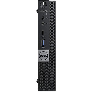 Dell OptiPlex 7050-micro Intel Core i5-7600T 2.8 GHz, 16GB RAM, 256GB M.2-NVMe, Windows 10 Pro 64bit (Renewed)