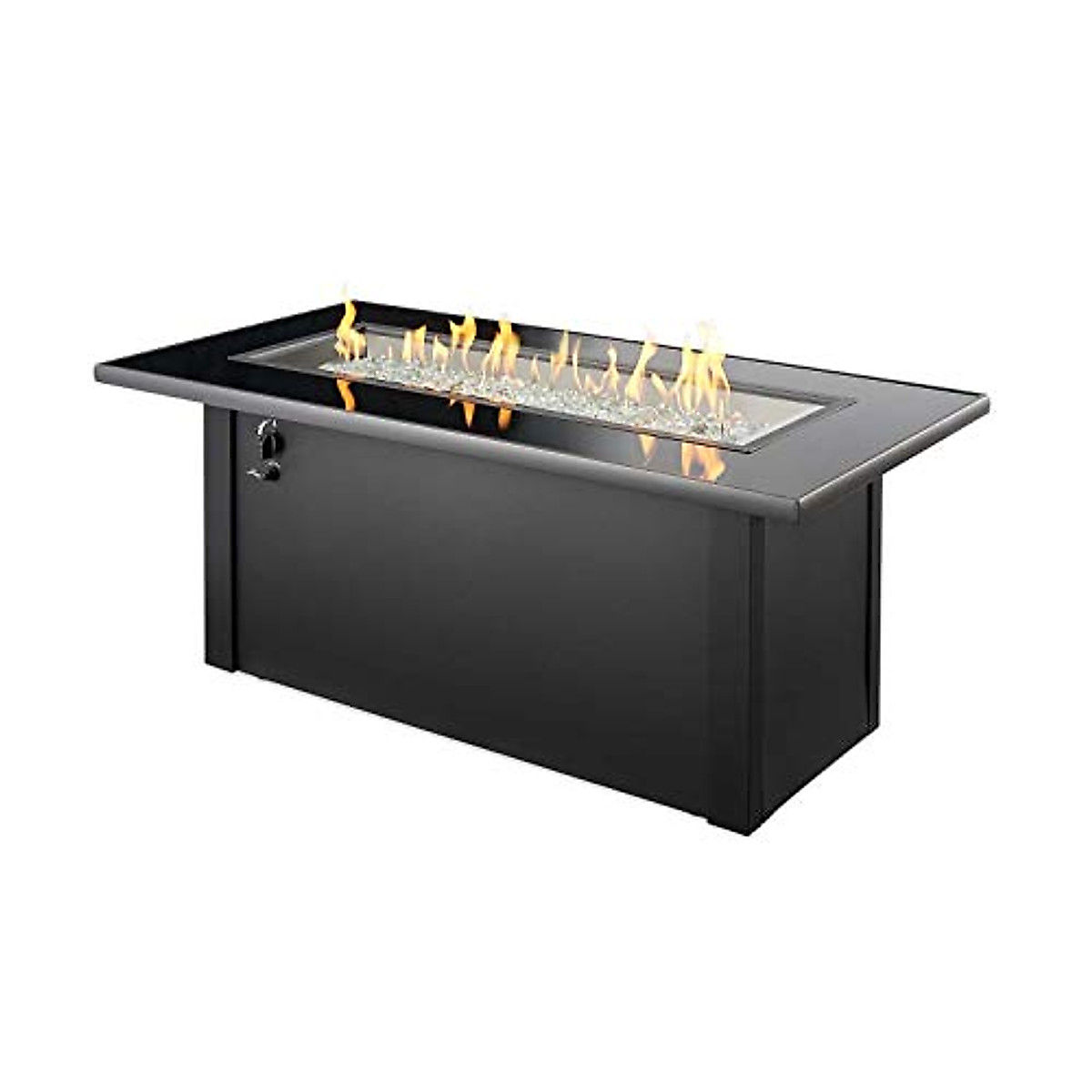 The Outdoor Greatroom Company Propane Fire Pit Table - Monte Carlo Linear Gas Fire Pits Table for Outside Patio - Outdoor Firepit Table Compatible with Natural Gas or Liquid Propane - 80,000 BTUs