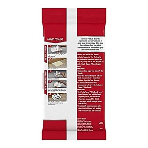 Tomcat Glue Boards with Immediate Grip Glue for Mice, Cockroaches, and Insects, Use Flat or Covered, Ready-To-Use, 4 Traps