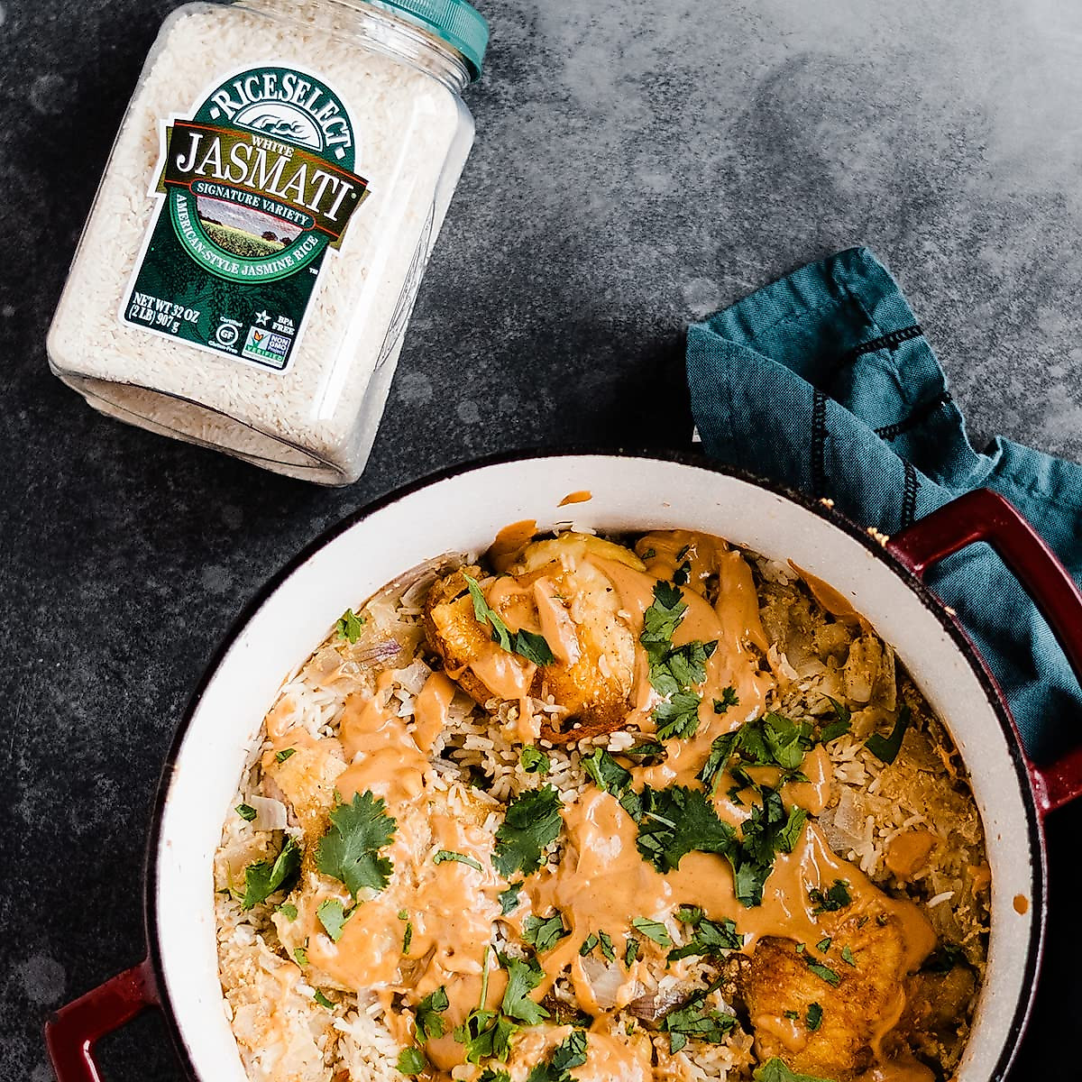 RiceSelect Jasmati, Long Grain Jasmine Rice, Gluten-Free, Non-GMO, 32 oz (Pack of 4 Jars)