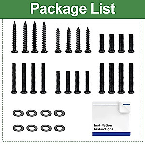 TV Stand Screws and Washers for Samsung TV Stand Screws Kit, for Samsung 32" 40" 43" 45" 50" 55" 60" 65" 70" 75" 80" 85" TV Legs Screws, TV Mount Screws for Samsung TV Stand Leg Screws