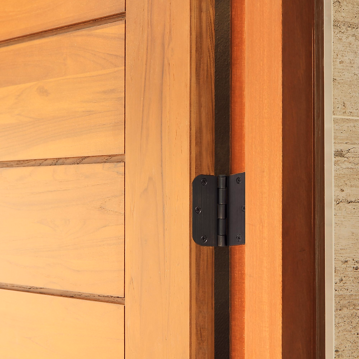 Design House 181446 5/8" Radius Steel Door Hinge Door Hardware Door Hinges Interior Doors, 3.5" x 3.5", Oil Rubbed Bronze, 10 Pack