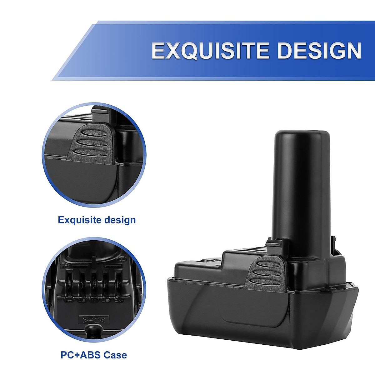 2Pack 3.5Ah Battery for Hitachi 10.8V-12V Li-ion BCL1015 Battery BCL1015 BCL1015S 331065 329369 329370 329371 329389