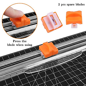 Famomatk 23PCS Weeding Tools for Vinyl, Craft Weeding Tools Set with 12Inch Paper Cutter and Trimmer for Scrapbooking,Silhouettes,Cameos,Lettering,Cutting,Craft Paper, Labels and Cardstock