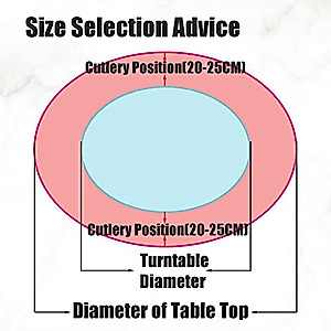 Tabletop Lazy Susan Handmade Rock Slab Quartz Lazy Susan Turntable Rotating Serving Tray for Outdoor Patio Table, Family Style Dining, Games, Parties, Wedding, 70-90cm