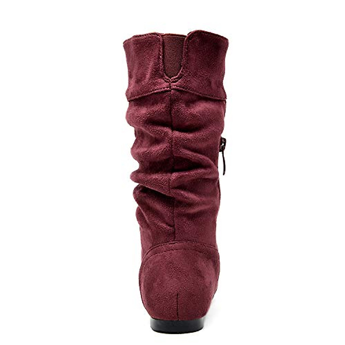 DREAM PAIRS Little Kid BLVD-K Burgundy Girl's Knee High Boots Size 3 M US Little Kid