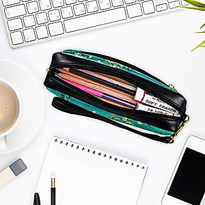 Blossoming Almond Tree Pencil Case Pen Box Teens Stationery Holder Purse Make up Pouch Toiletry Bag