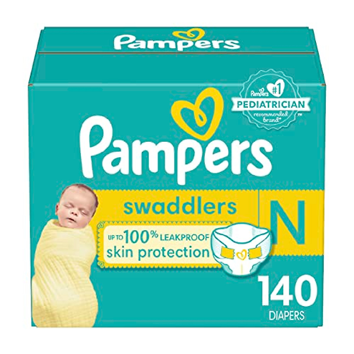 Pampers Swaddlers Newborn Diaper Size 0 140 Count