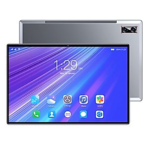 10.1 inch G18 Tablet, 4+32G Full Screen Tablets with Dual SIM Card Slots, Android 8, 1280x800 HD, WiFi, Bluetooth, GPS, 2MP/5MP Camera (Gray)