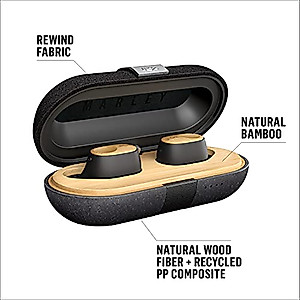 House of Marley Liberate Air: True Wireless Earbuds with Microphone, Bluetooth Connectivity, 32 Hours Total Playtime, and Sustainable Materials