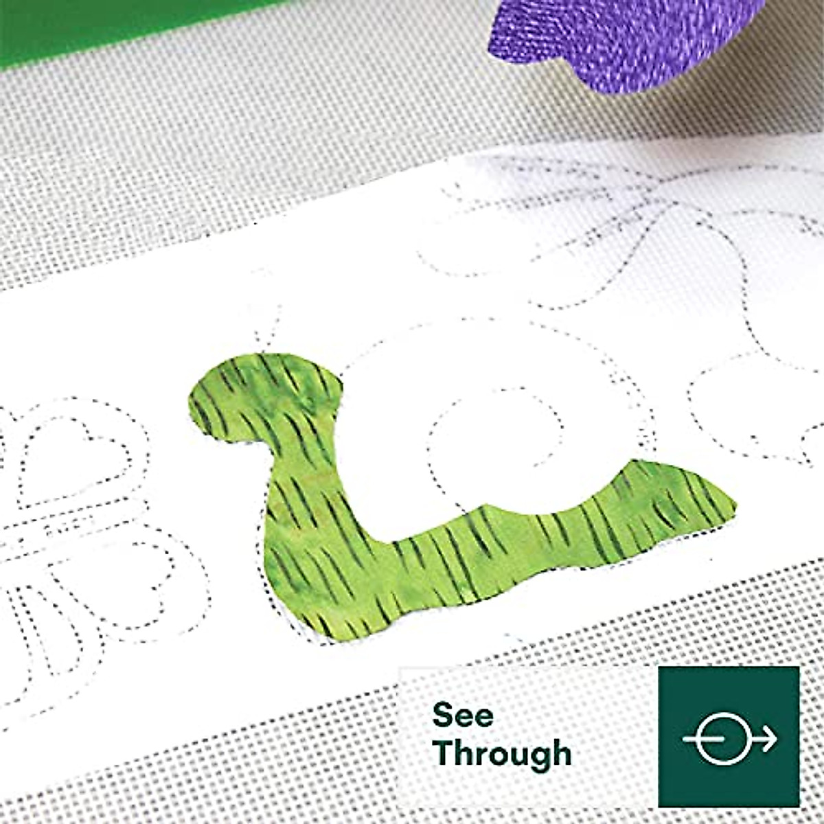 Precision Fusing Mat (17" x 17") Includes Non-Slip/Nonstick mat with See-Through Design for Appliqué Creation, and Bonus Teflon Coated Pressing Sheet!