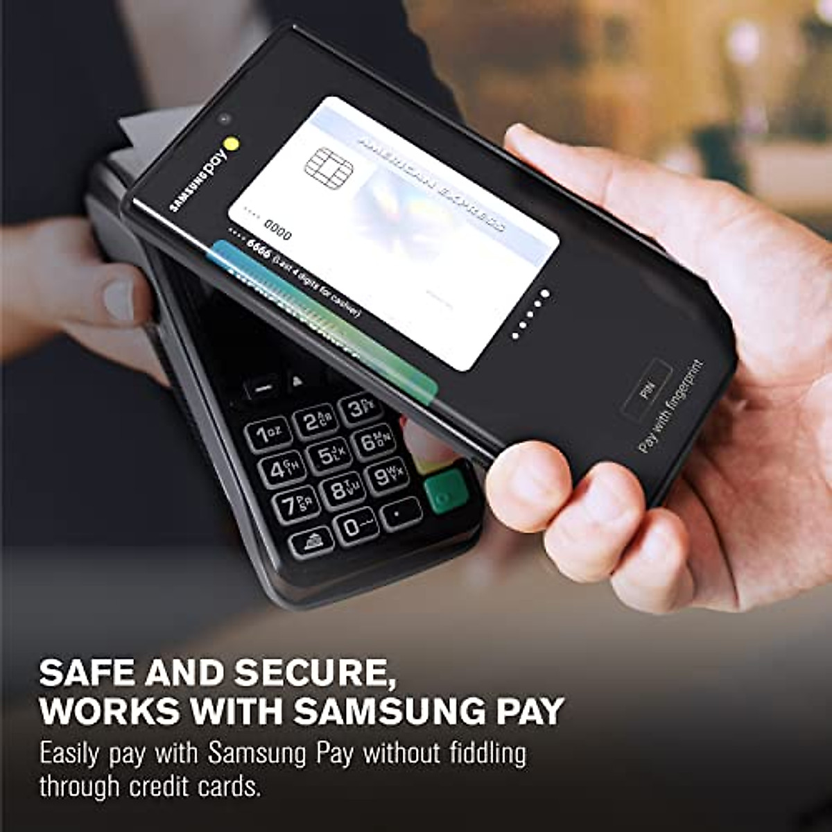 VENA vCommute Wallet Case Compatible with Samsung Galaxy S23 Ultra (2023), (Military Grade Drop Protection) Flip Leather Cover Card Slot Holder with Kickstand - Space Gray