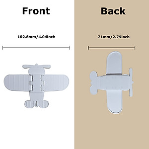 Makibi Child Safety Lock for Sliding Glass Door, Slide Closet Doors | Baby Proof Windows Locks | No Tools, Drilling Needed (4 Pack, White)