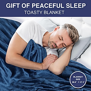 Amabeen Gifts Get Well Soon Gift Basket for Men – Recovery & After Surgery Care Package - Plush Blanket, Insulated Tumbler, Neck Pillow, Massage Roller, Puzzle Book, Funny Card, Pen