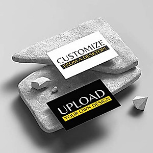 Custom Printed Business Cards [2-Sides] Thick Personalized Cards (300GSM 14PT) 3.5" x 2" [100% Printed in the USA] Premium Front & Back Sides (Customizable)