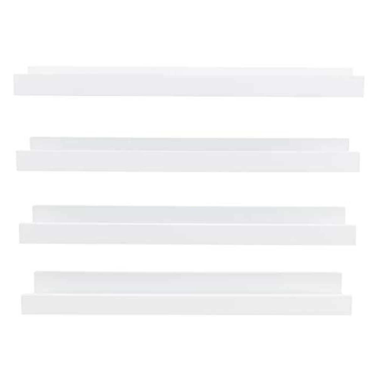 Kiera Grace Modern Floating-Shelves, Set of 4, White
