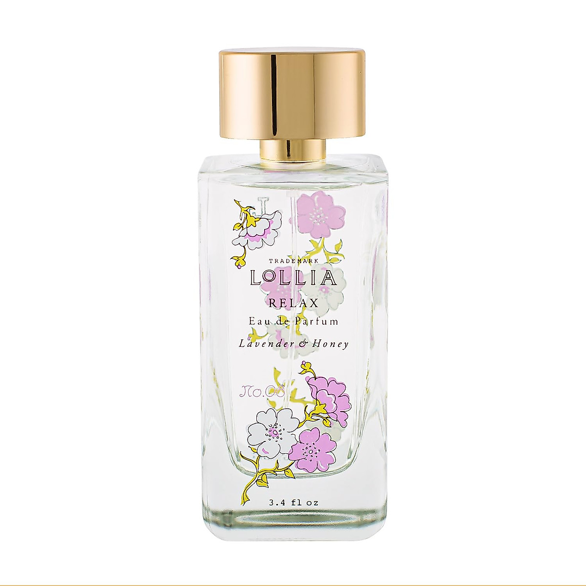 LOLLIA Relax Eau de Parfum, 3.4 fl. oz. - Women's Fragrance with Lavender & Honey, White Orchids, Indian Amber & Tahitian Vanilla