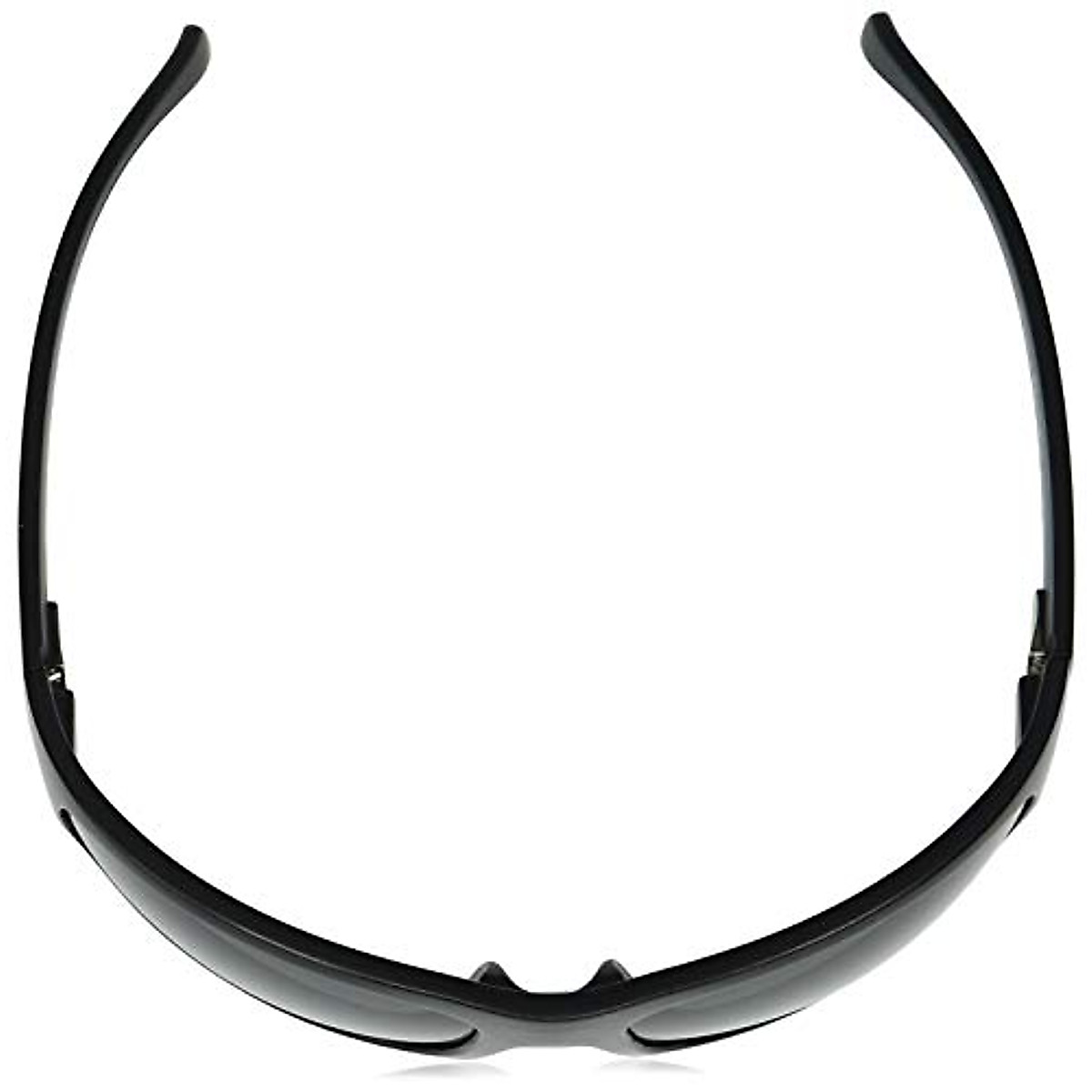 Peppers Sport Polarized Oval Sunglasses, Shiny Black, 66x19x125mm