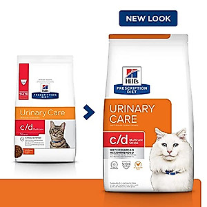 Hill's Prescription Diet c/d Multicare Stress Urinary Care with Chicken Dry Cat Food, Veterinary Diet, 8.5 lb. Bag
