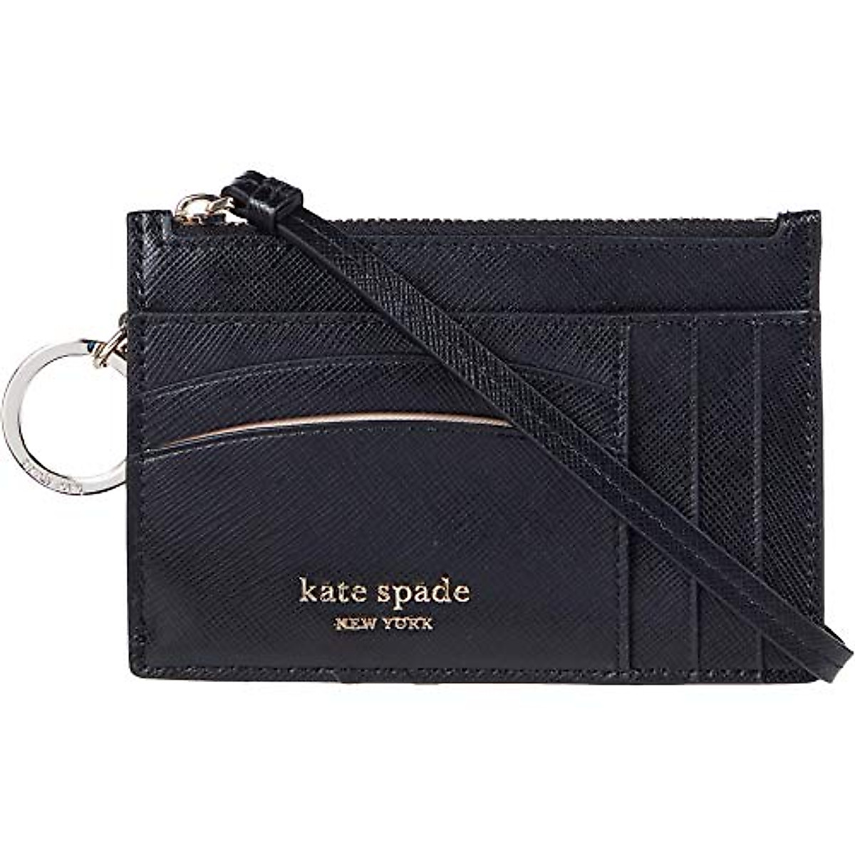 Kate Spade New York Spencer Card Case Wristlet Black One Size