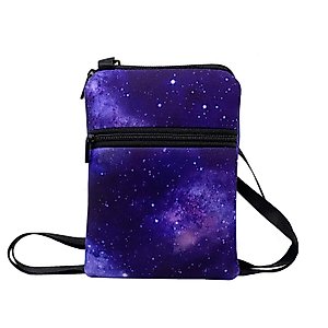 Wakaka Neoprene Small Crossbody Bag Smartphone Wallet, As A Small Fashion Gifts/Present for Women or The One You Love. (Sky Purple)