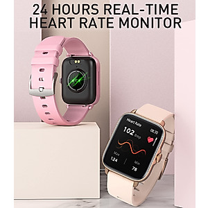 Smart Watch for Text and Call (Make/Answer Call) Smart Watch for iPhone Compatible Android Phones Fitness Tracker Pedometer Step Counter Sport Bluetooth Call Watch Phone Watches