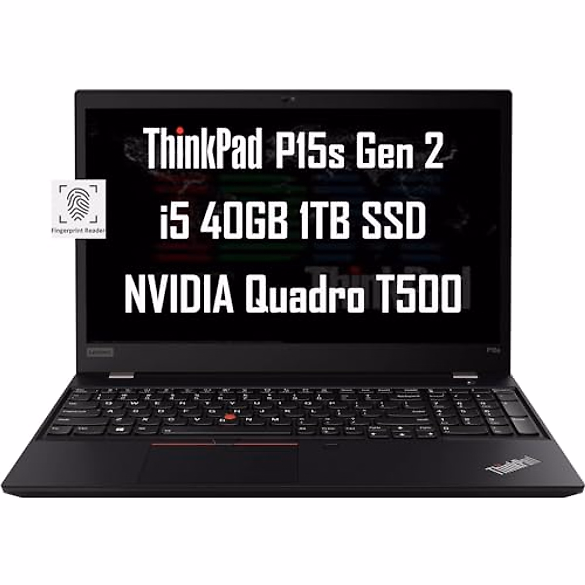 Lenovo ThinkPad P15s Gen 2 Mobile Workstation & Business Laptop (15.6" FHD, Intel Core i5-1135G7, 40GB RAM, 1TB SSD, NVIDIA Quadro T500 Graphics), Fingerprint, Wi-Fi 6, Webcam, Win 11 Pro, Black