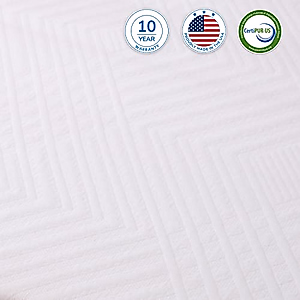 FONTOI Twin XL Mattress, 10 inch Memory Foam Mattresses, Cooling Gel Green Tea Infused (10IN-MEGO-TWINXL)