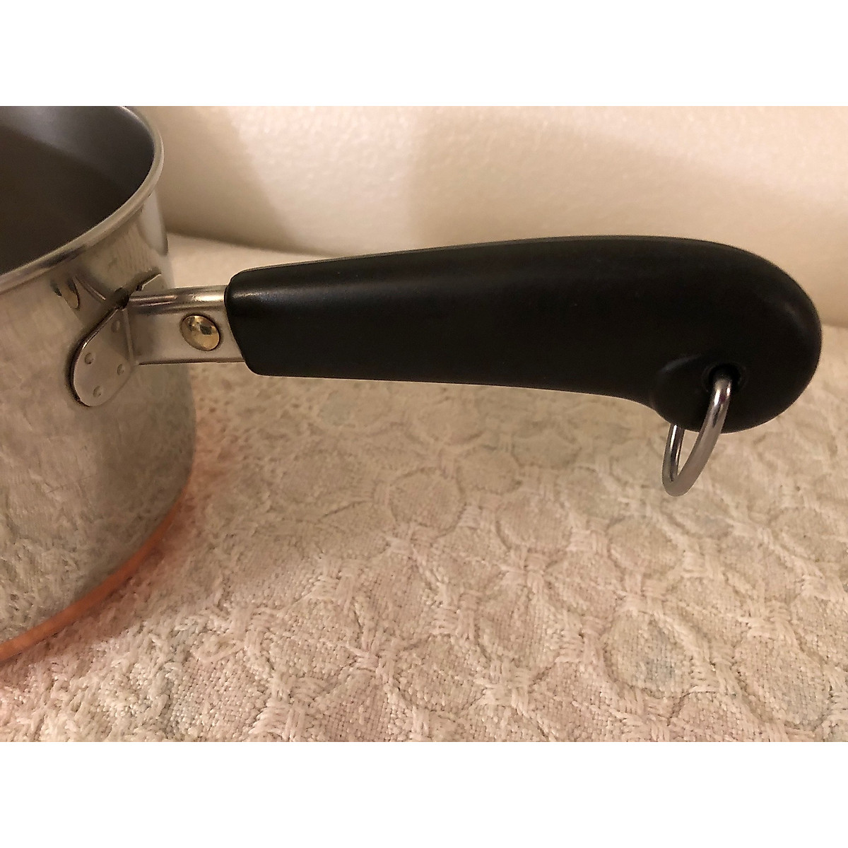 Vtg Revere Ware SS Copper Bottom 1 1/2qt Saucepan