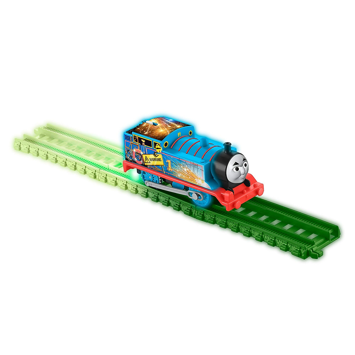 Thomas & Friends Trackmaster Hyper Glow Night Delivery Track Set with Hyper Glow Thomas Motorized Train Engine