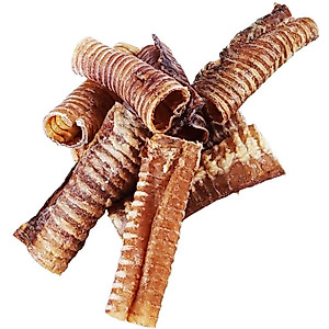hotspot pets Premium 6'' Beef Trachea for Dogs Large - All Natural Long Lasting Dog Chews Rich in Glucosamine & Chondroitin 100% Beef Chews Single Ingredient Grass Fed Dog Treats - (8 Count)