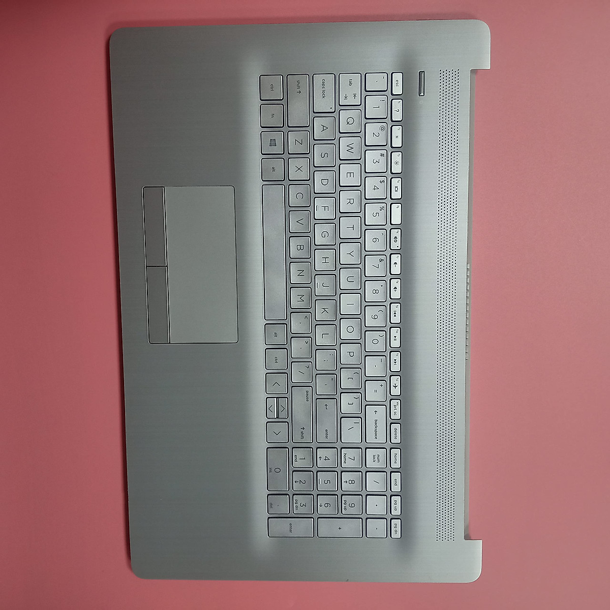 F-HONG ELECTRONIC Replacement for HP 17t-by 17z-ca 17-by 17-ca Laptop Upper Case Palmrest Keyboard Touchpad Assembly Part with ODD L92785-001 Top Cover Sliver 2020 Year, Silver, 17.3 inch